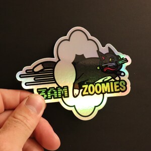 Holographic Cat Stickers for Cat Lovers Die Cut Stickers for Hydroflask ...
