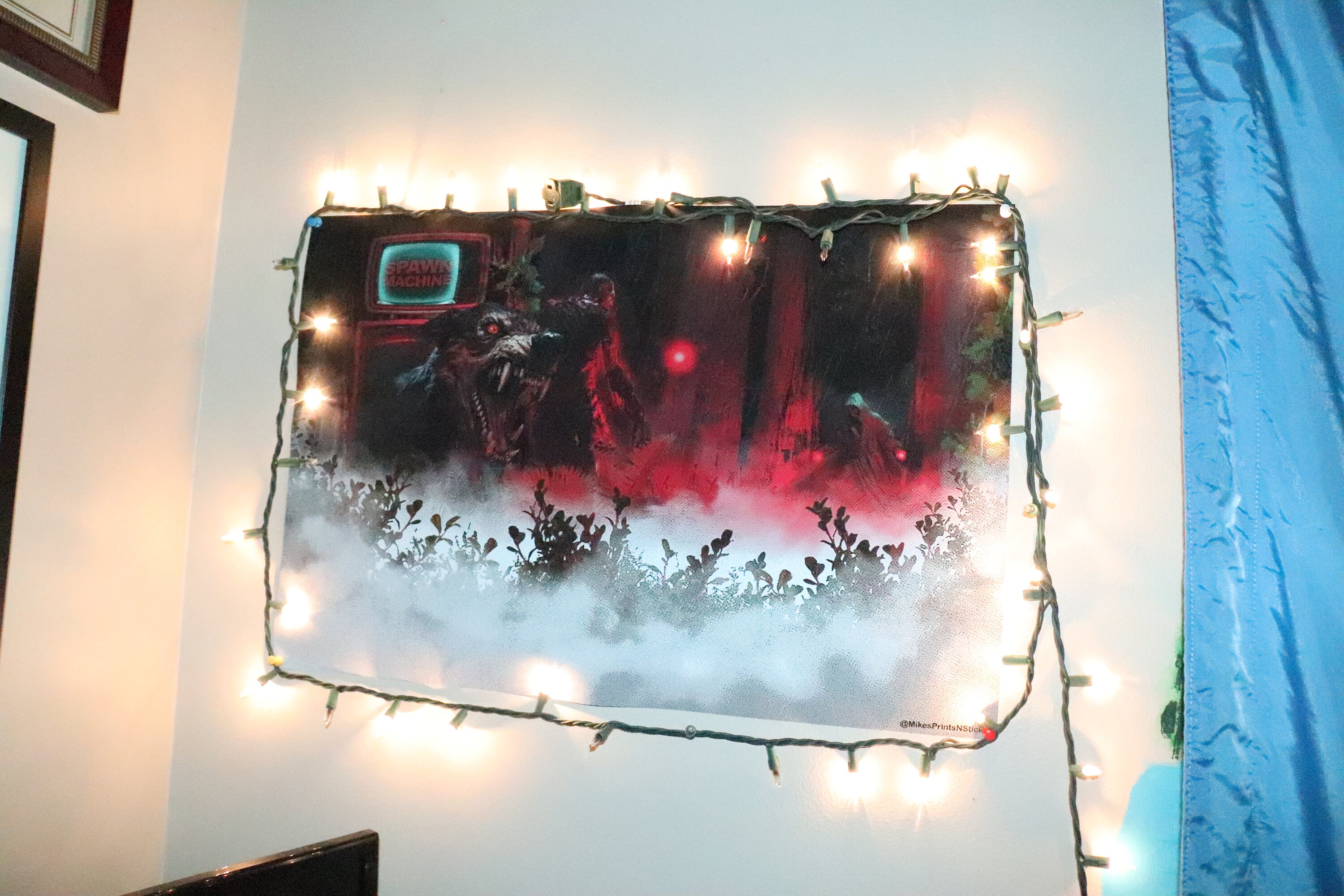 Zombie Poster for Gamer, Spawn Machine, Arcade Style Wall Art, Monster ...