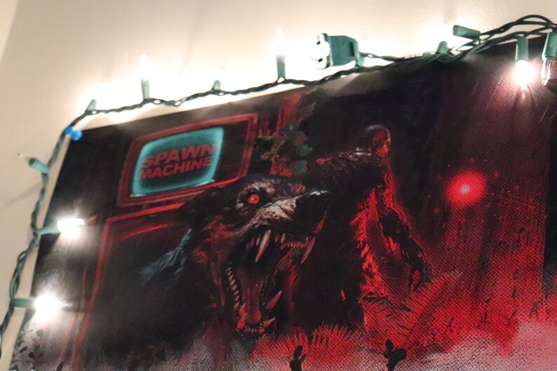 Zombie Poster for Gamer, Spawn Machine, Arcade Style Wall Art, Monster ...