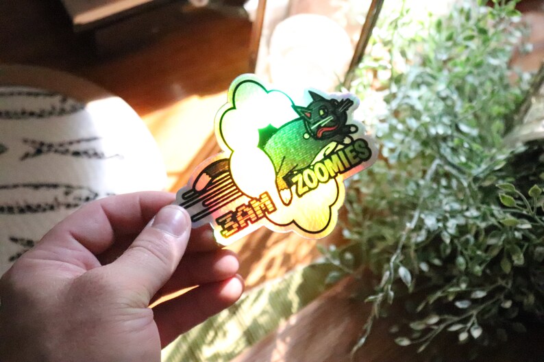 Cats,cat Sticker,pet Sticker,hydroflask,zoomies Cat,vinyl Sticker ...