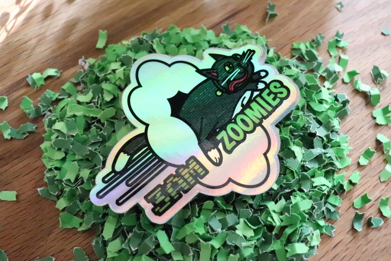 Cats,cat Sticker,pet Sticker,hydroflask,zoomies Cat,vinyl Sticker ...