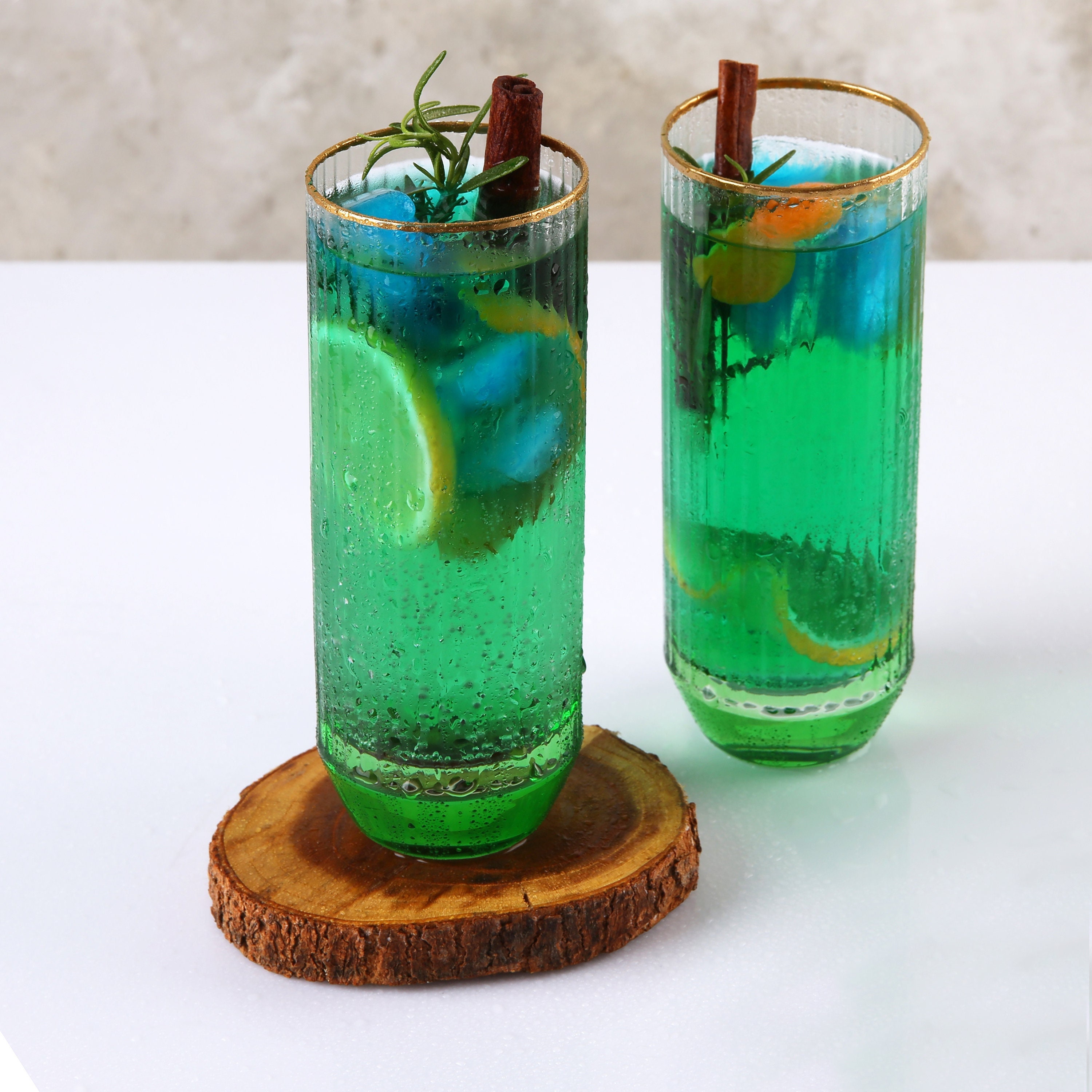 Colored Art Deco Cocktail Glass Gold Rimmed Luxurious - Etsy