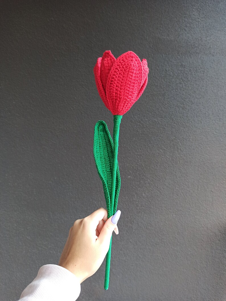 Eternal Crochet Tulips, Handmade Flower Bouquet, Unique Birthday or ...