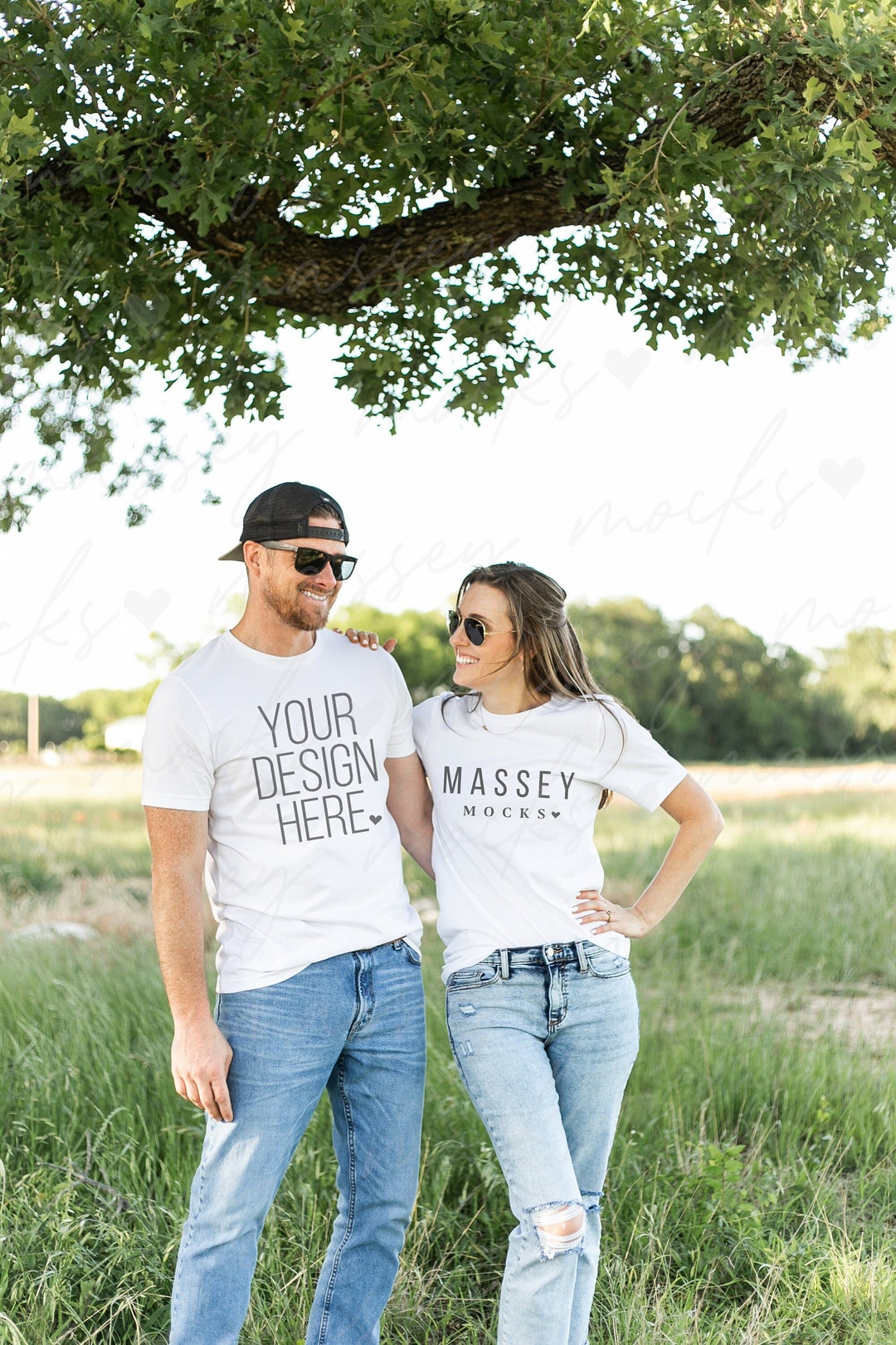 Two Shirts Mockup Couple Shirts Mr and Mrs Shirt Mockup Family Shirt ...