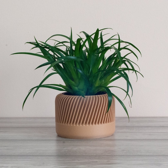 Fluted Planter Pot Minimalist Design Indoor Plant Pot 3D | Etsy