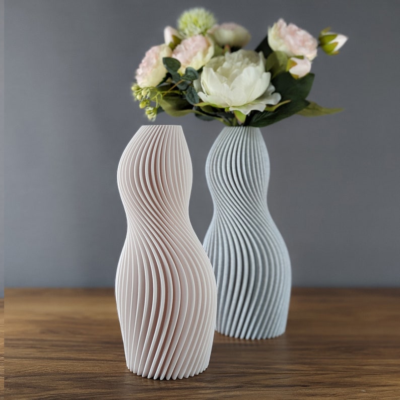 Curvy Vase 3D Printed Vase Original and Modern Home Décor - Etsy