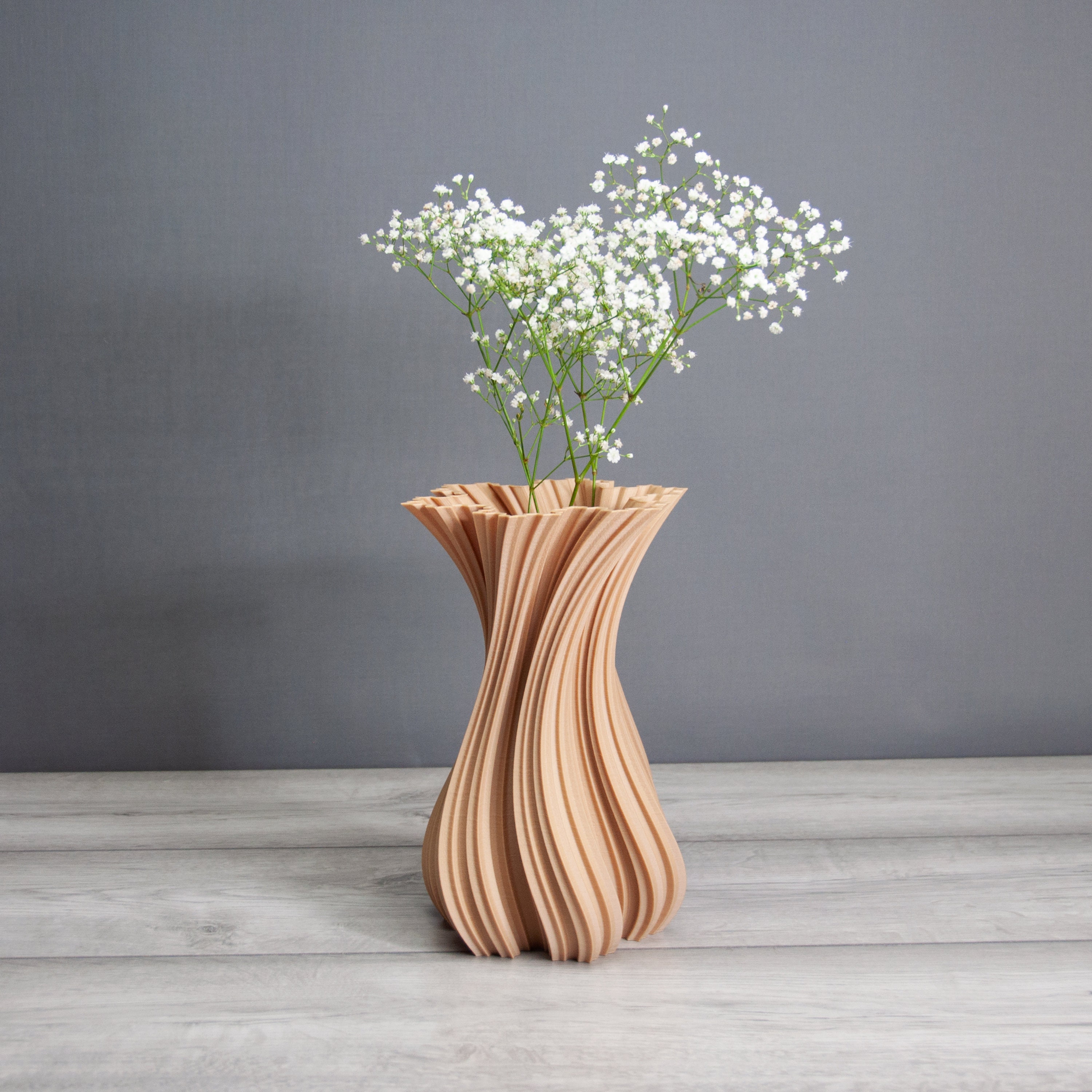Minimal 3D Printed Vase Wavy Design Original and Modern Home - Etsy UK