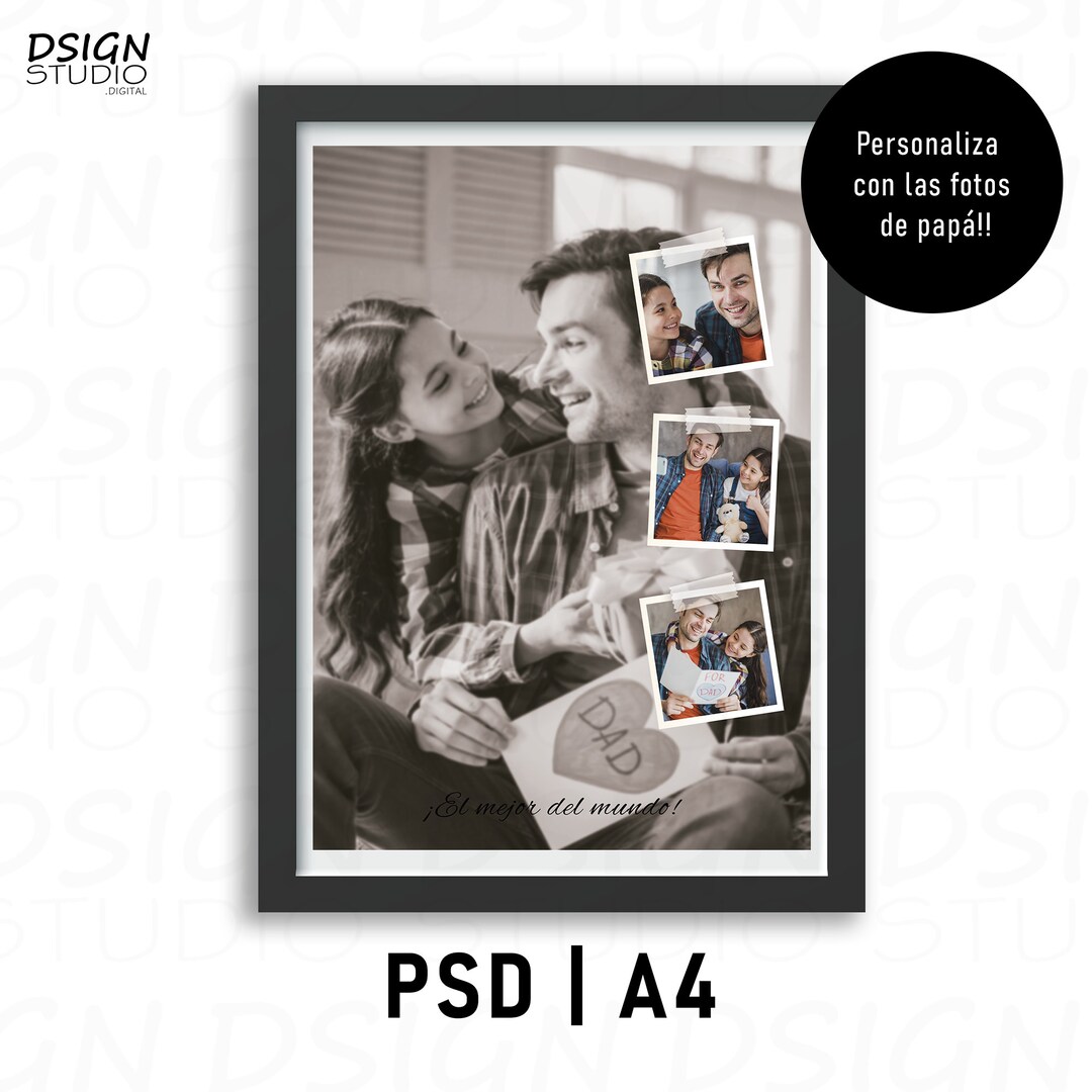 A4 Photo Frame Template Design, Customizable Photo Frame Design, 4 ...