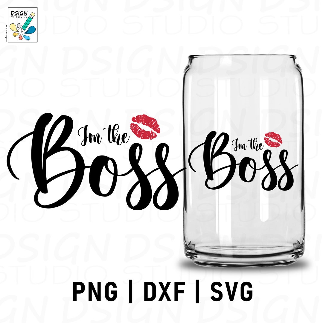 Frase soy la jefa el jefe svg dxf Archivo de corte svg dxf maquina ...