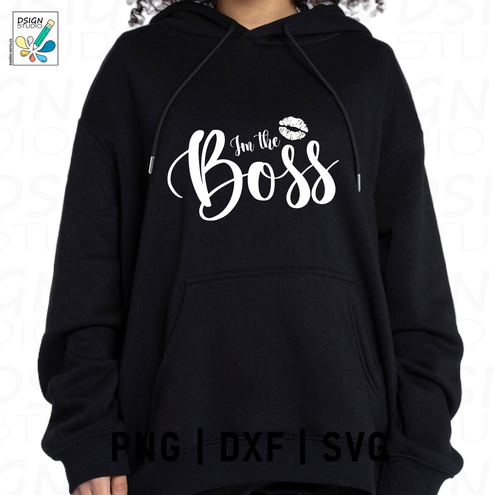 Frase soy la jefa el jefe svg dxf Archivo de corte svg dxf maquina ...