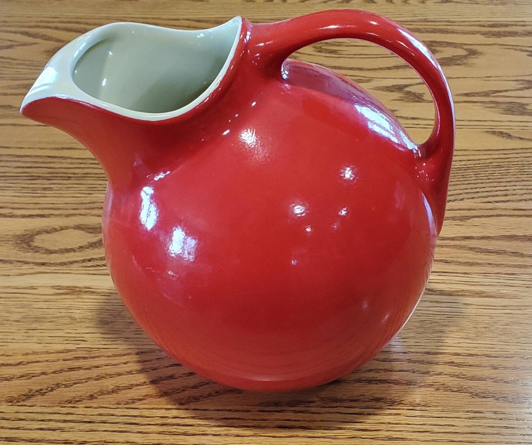Vintage Hall Pitcher Red Hall Pitcher - Etsy
