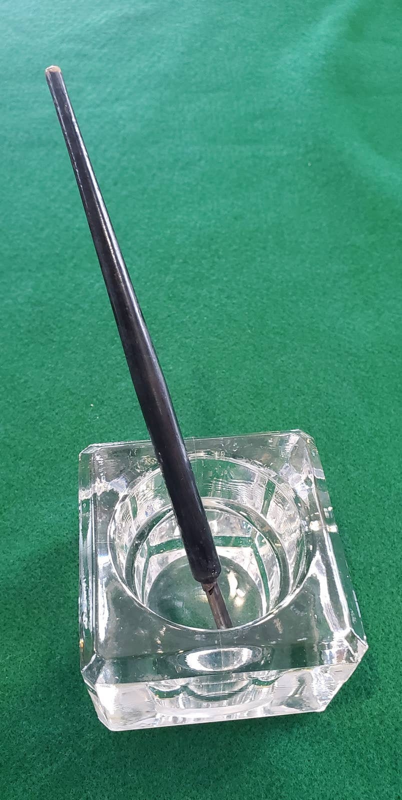Vintage Crystal Glass Ink Well - Etsy
