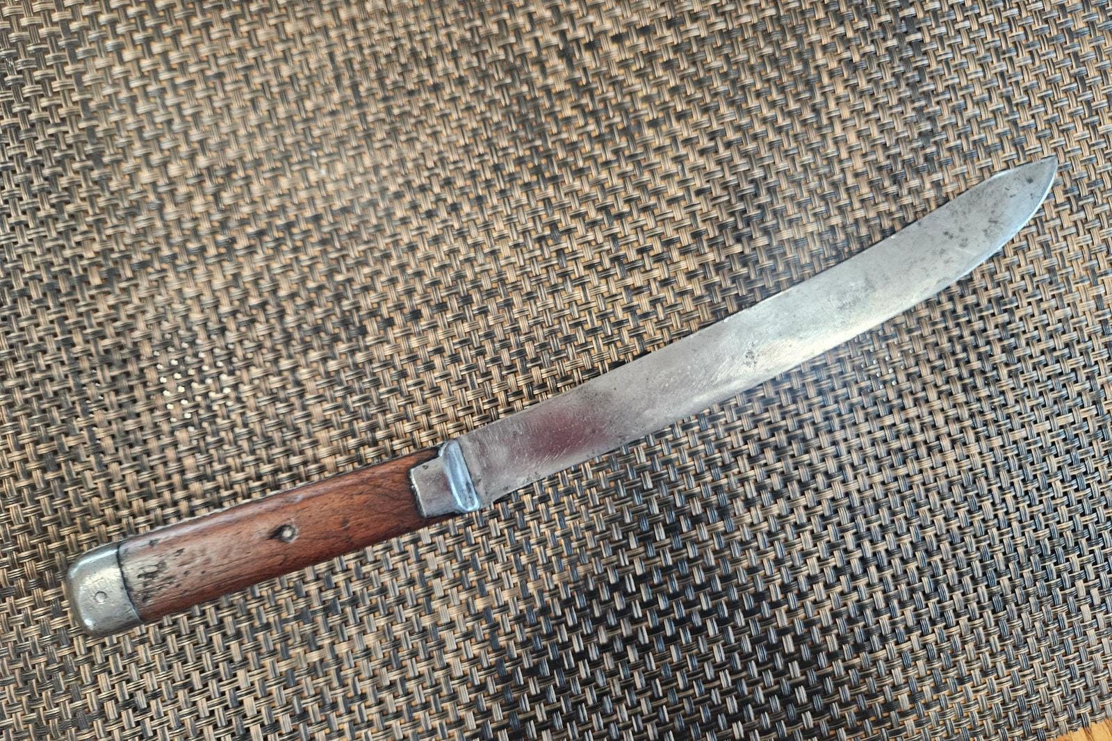 Rare Vintage Chef Butcher Knife 13 1/2 Blade Scimitar Circa 1800s ...