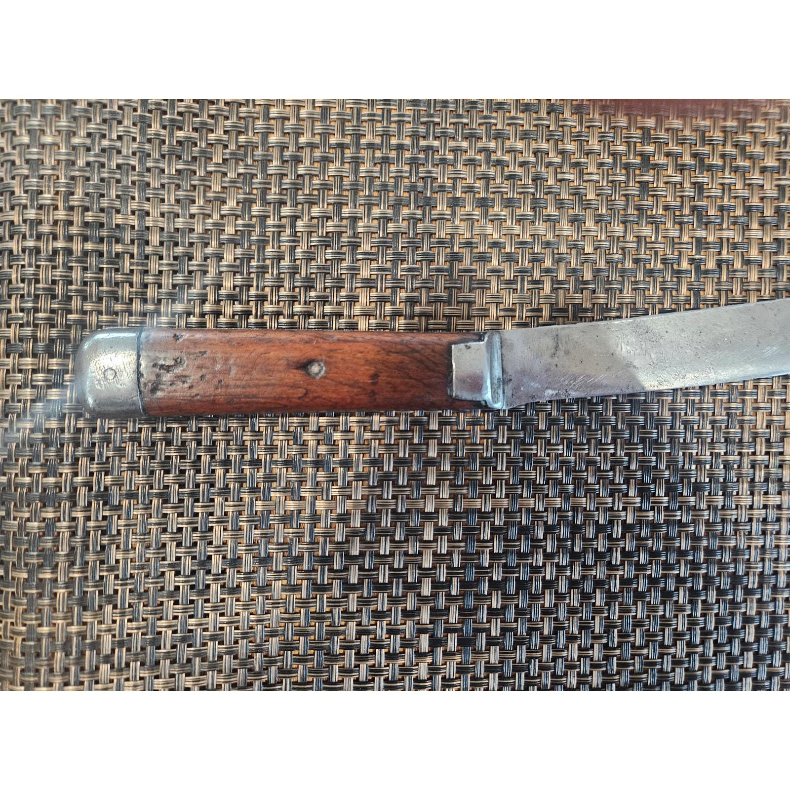 Rare Vintage Chef Butcher Knife 13 1/2 Blade Scimitar Circa 1800s ...