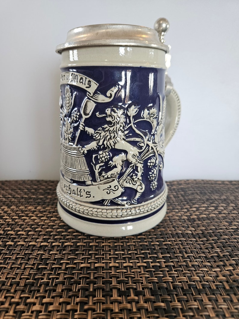 Vintage Original Gerz West Germany 6" Stein "hopfen U.malz Gott Erhalt ...