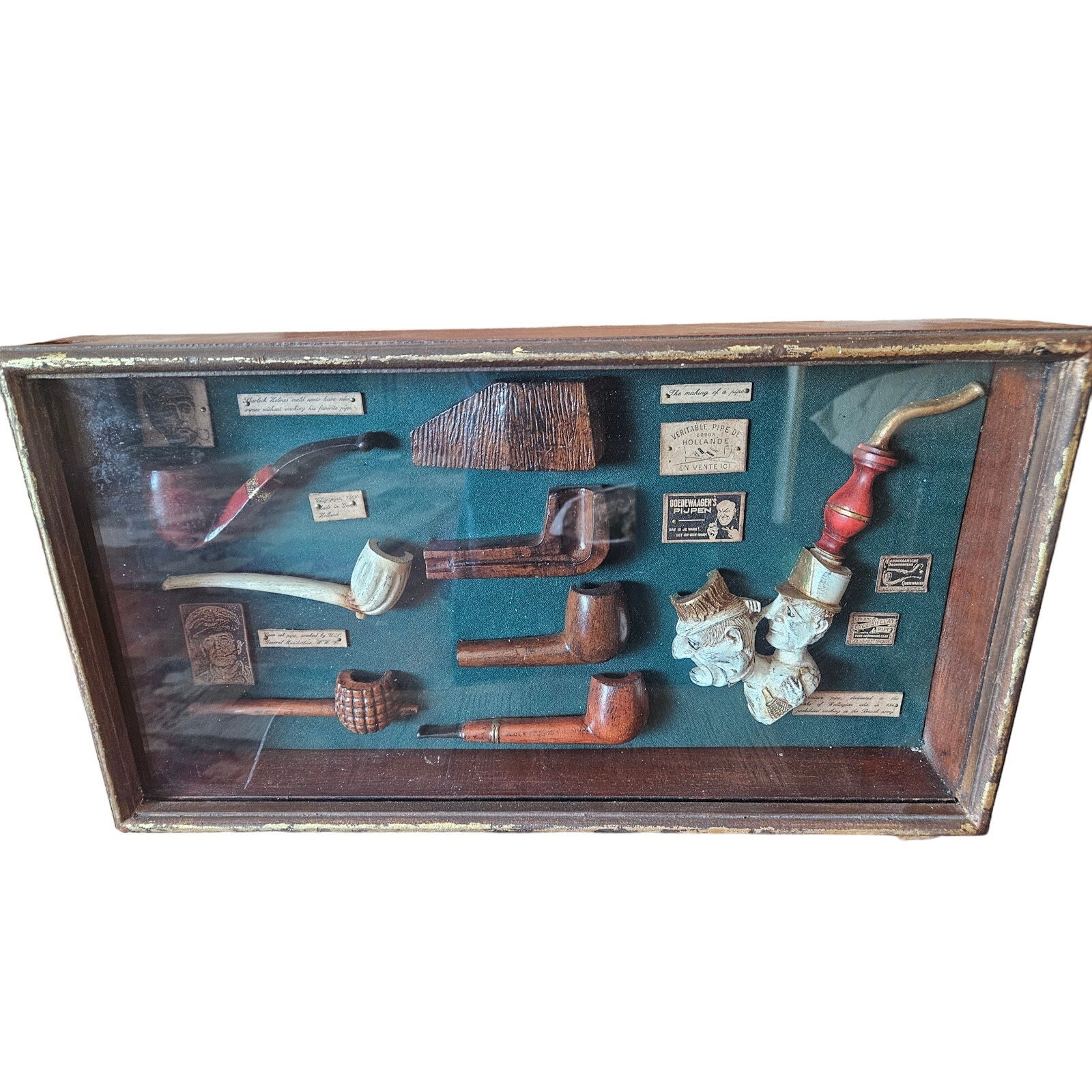 Vintage Framed Smoking Pipe History Collection - Etsy