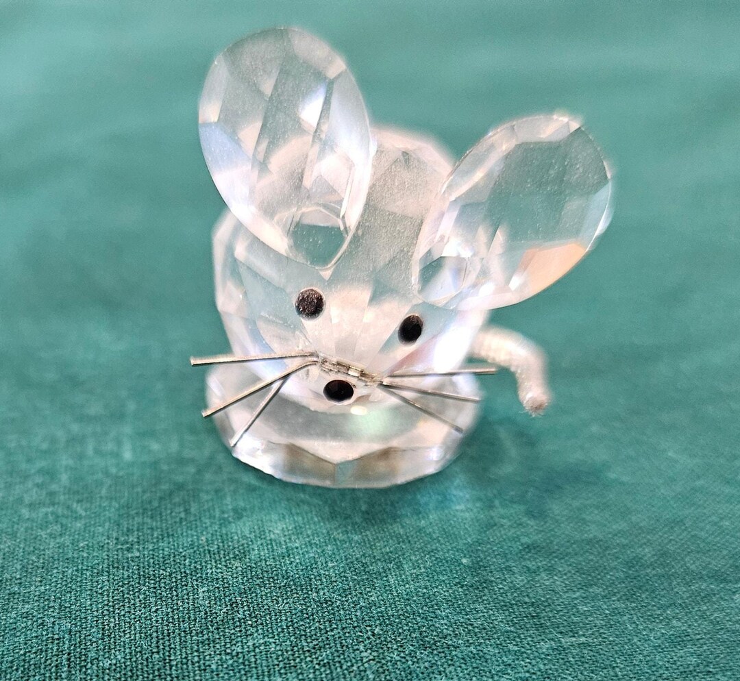 Swarovski Crystal HEDGEHOG + CAT & MOUSE Figurines Starter Set Mirror ...