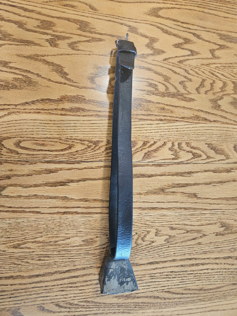 Vintage Metal Cow Bell on a Leather Neck Strap Primitive Antique From ...