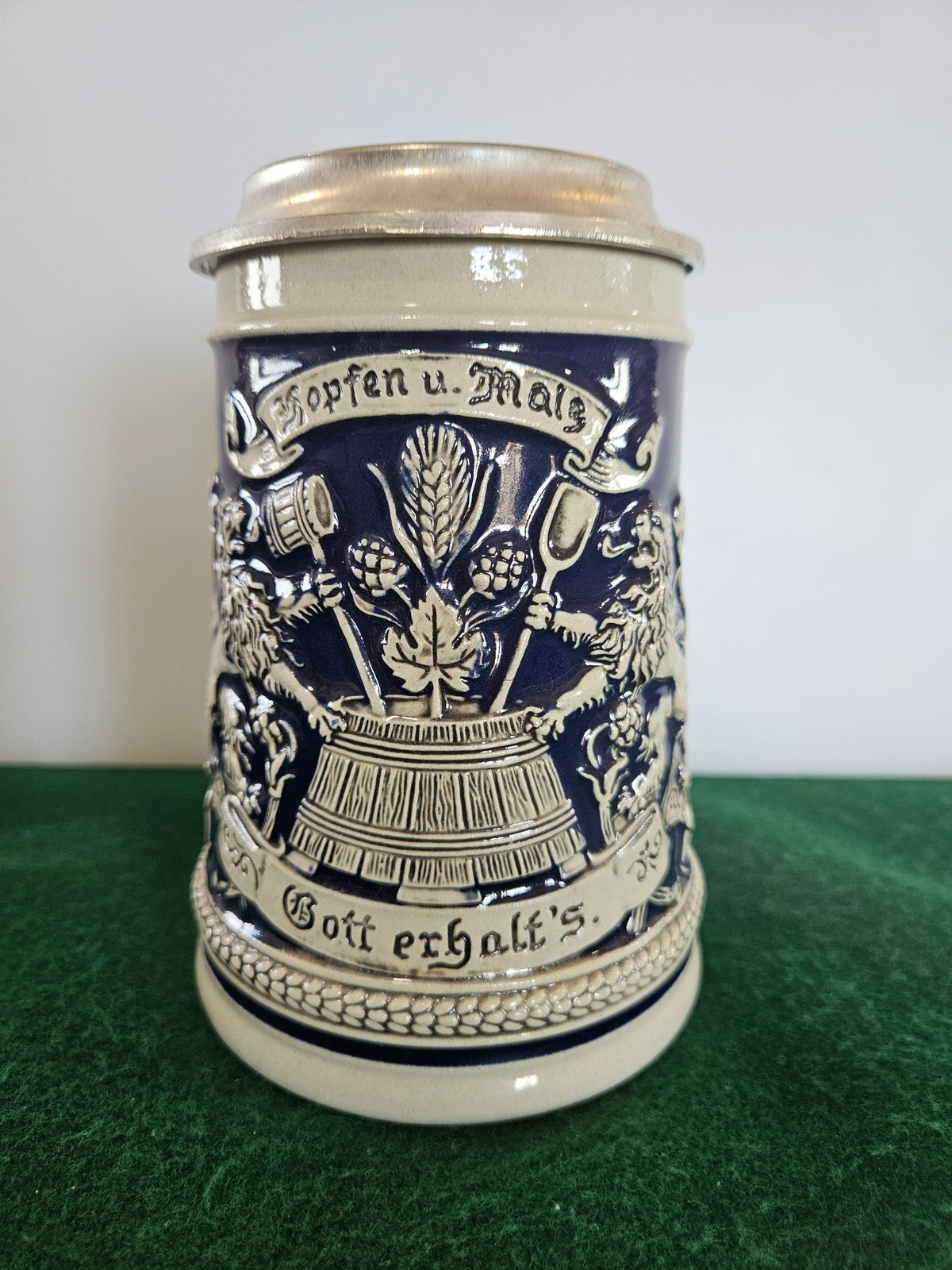 Vintage Original Gerz West Germany 6" Stein "hopfen U.malz Gott Erhalt ...