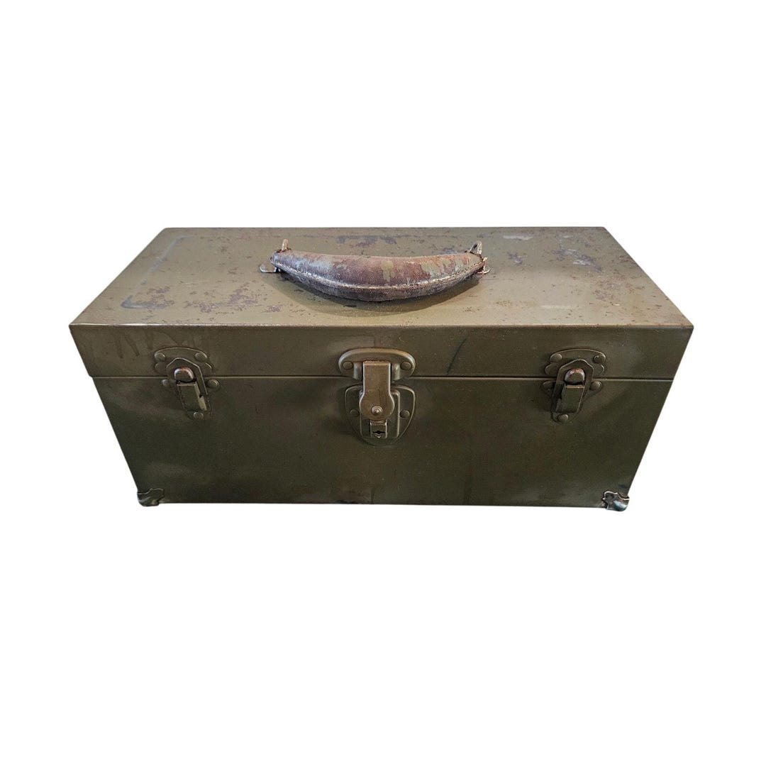 Vintage US WW2 M5 Chest Steel W/tray Browning D28243 Spare Parts 30 Cal ...