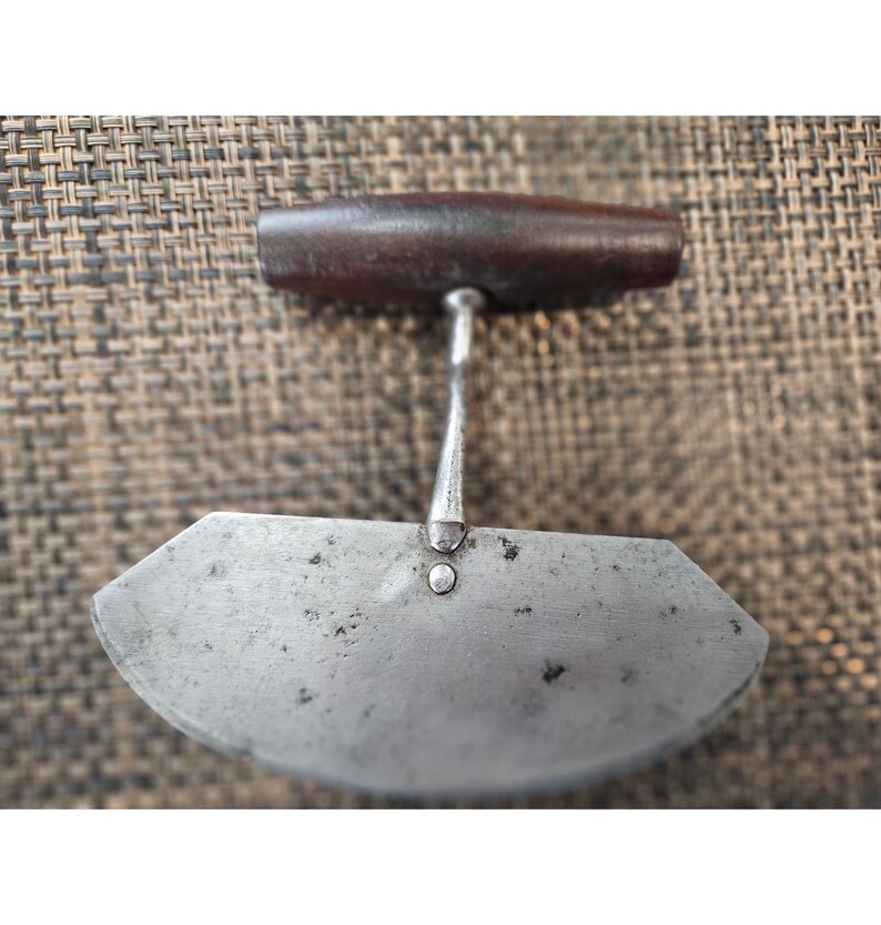 Vintage Double Blade Metal Chopper Wood Handle Rocking -decor or Use - Etsy