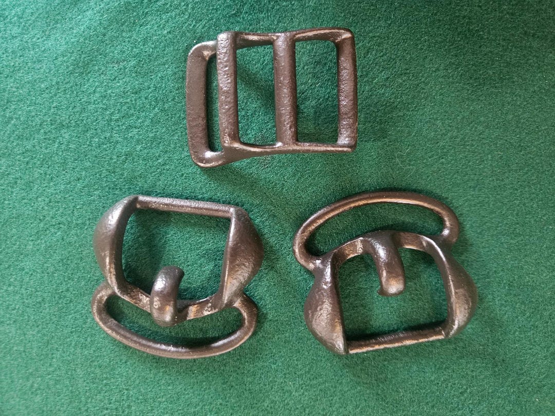 Lot of 3 Antique Cast Iron Harness Buckles Horse ~ Bridal ~ Carriage ...