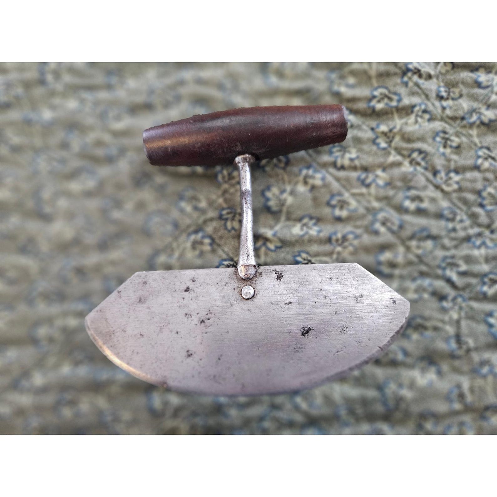 Vintage Double Blade Metal Chopper Wood Handle Rocking -decor or Use - Etsy