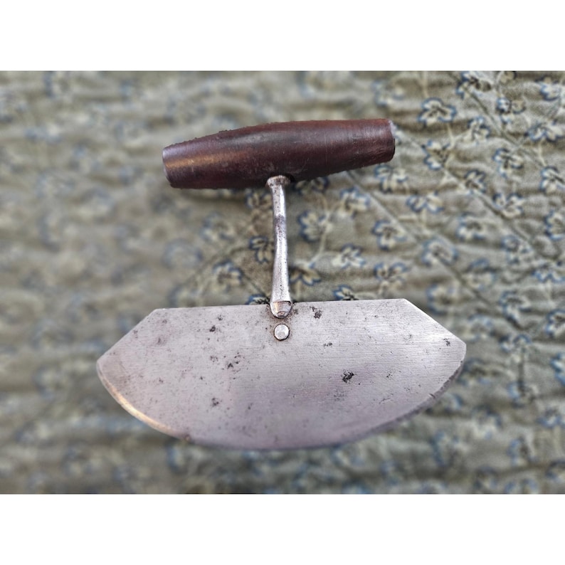 Vintage Double Blade Metal Chopper Wood Handle Rocking -decor or Use - Etsy