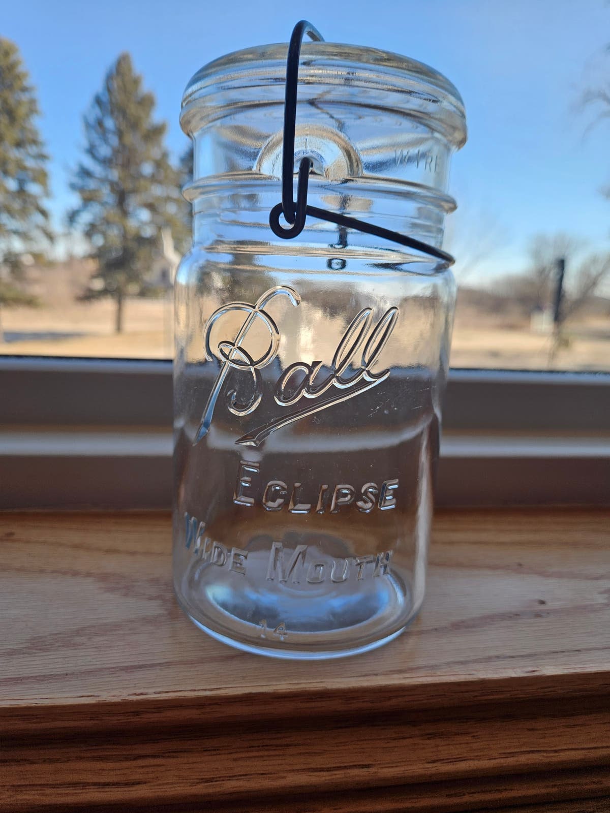 Antique Ball Eclipse Clear Glass Qt Canning Jars Rare Old Wide Mouth Bail Lid Rb 198 - Etsy