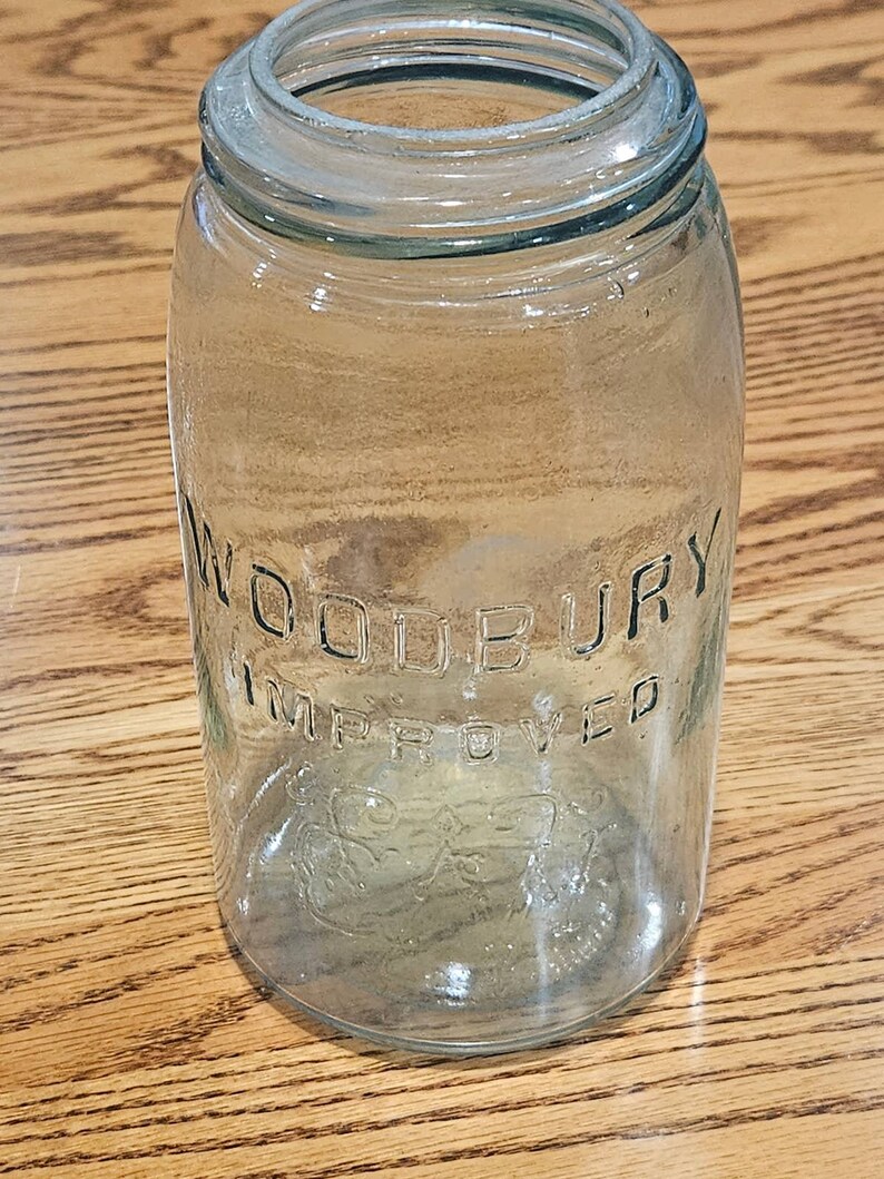 Qt. Woodbury Fancy WGW Monogram Improved Fruit Mason Jar Rb3029 - Etsy