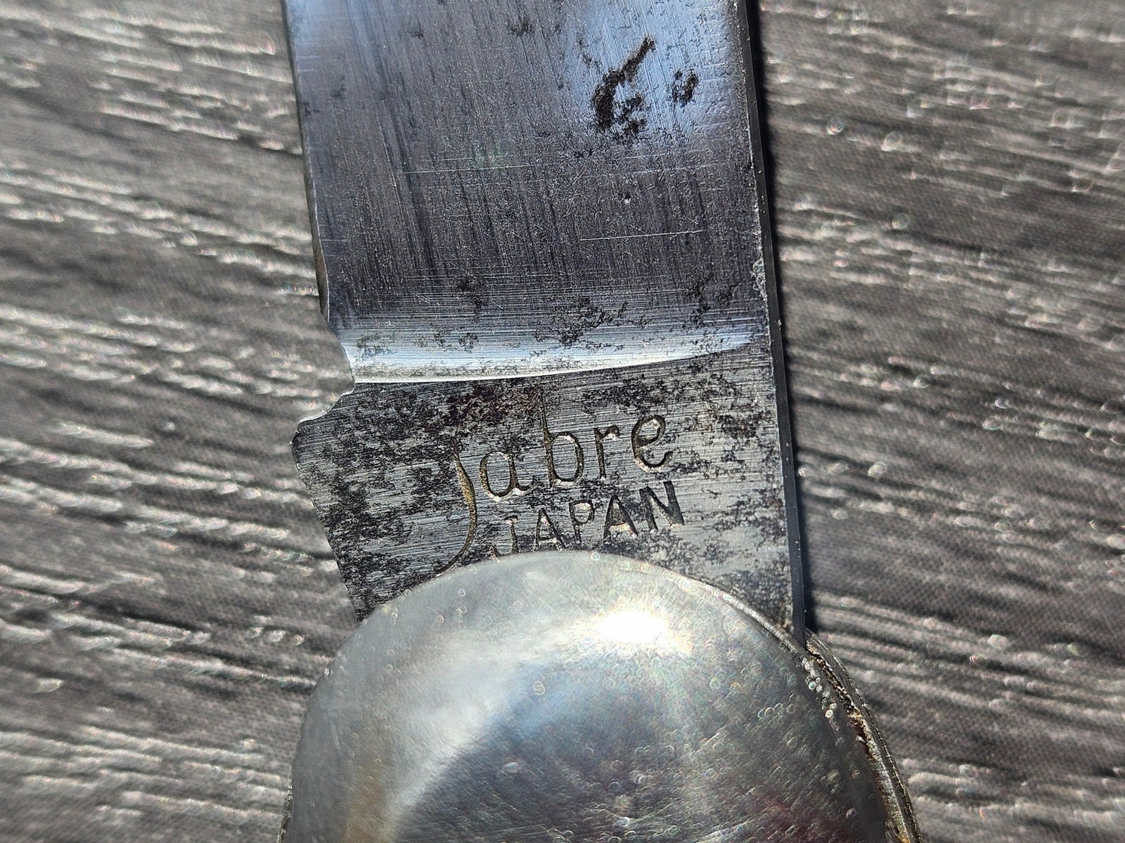 Early Sabre Japanese Pocket Knife With Black Composite Handle No ...