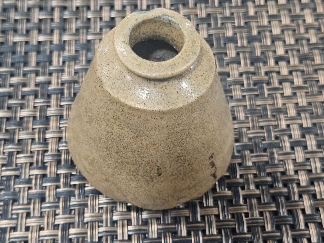 Vintage Glazed Clay Ceramic Ink Well - Etsy