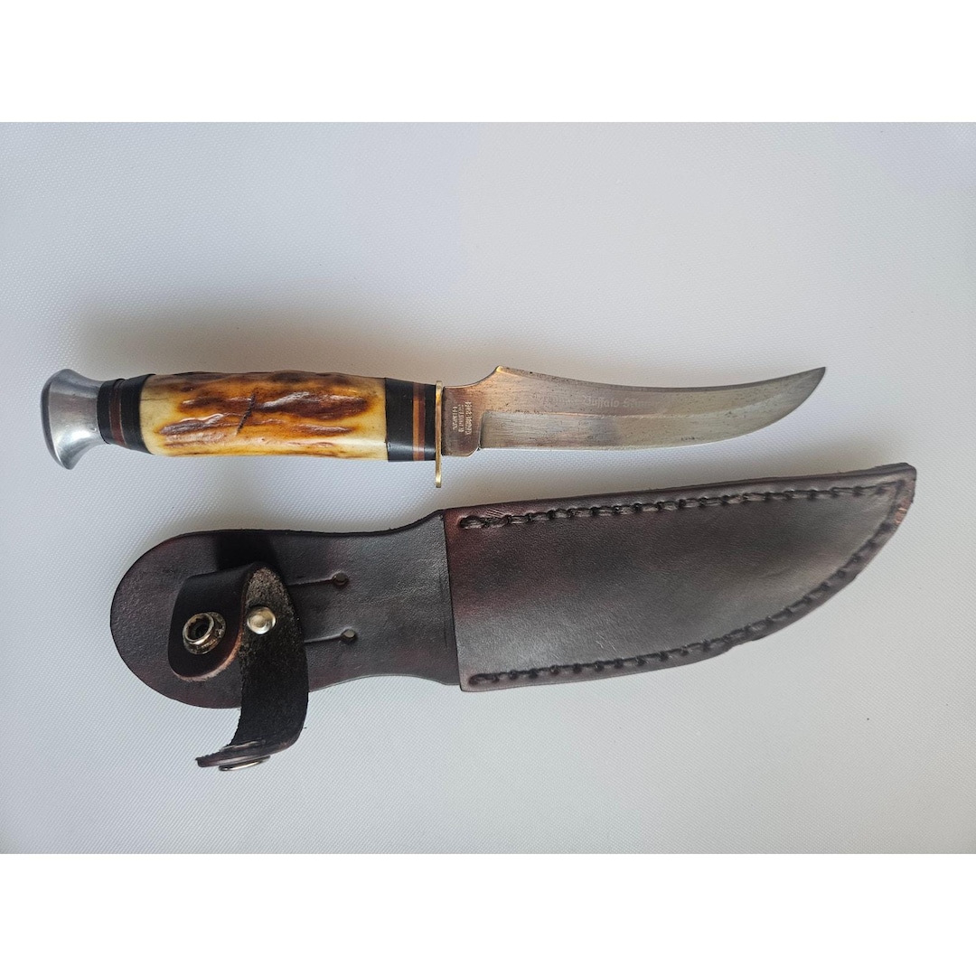 Edge Brand 477 Solingen Germany Knife, Stag Buffalo Skinner - Etsy