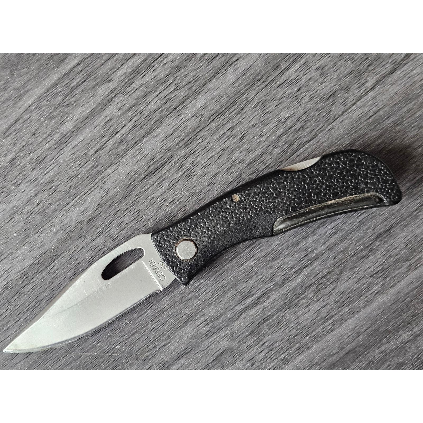 Vintage Gerber E-z-out JR Portland OR Folding Pocket Knife Plain Lock ...