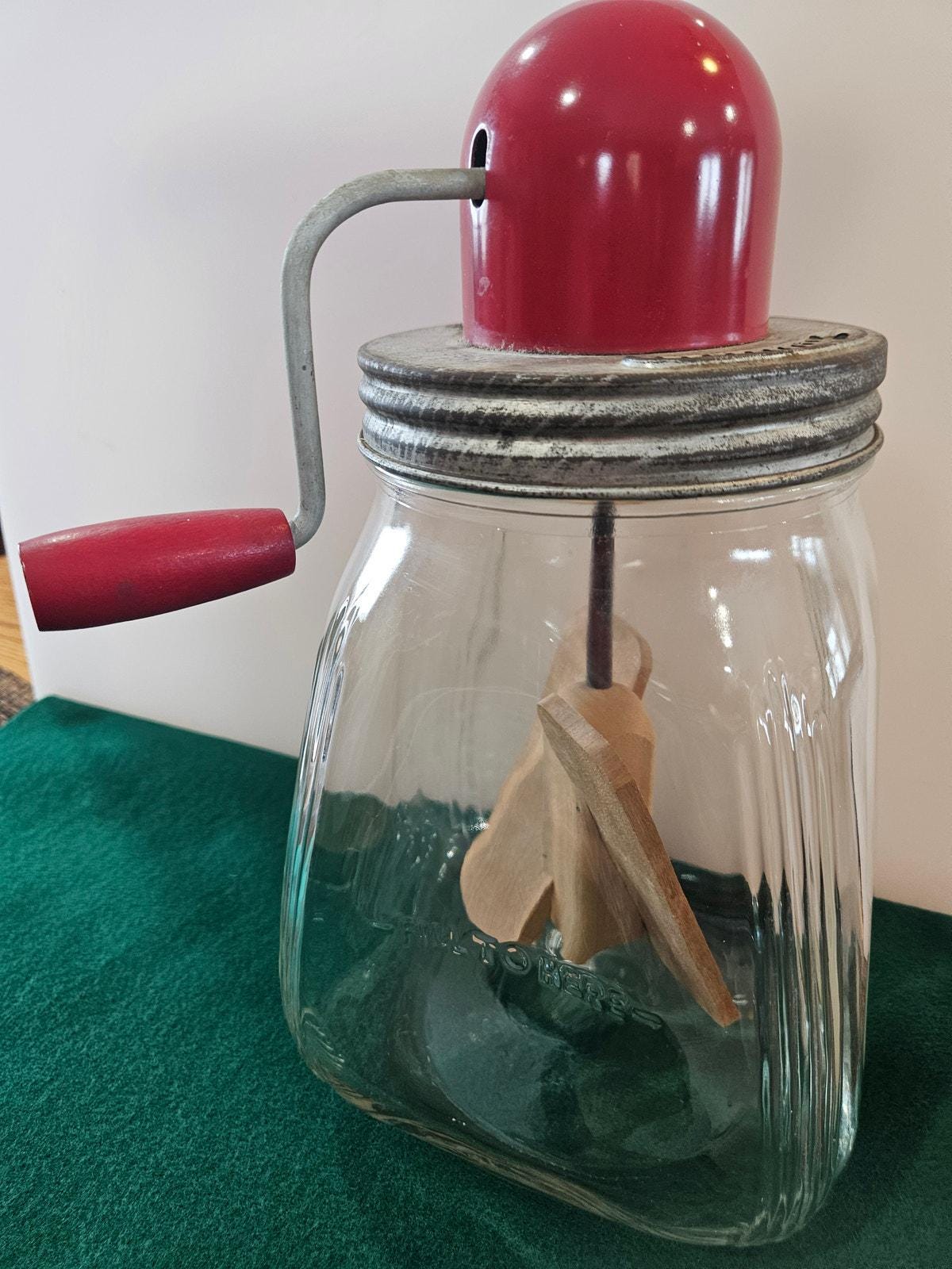 Vintage SCC Number 4 Hand Crank Paddle, Butter Churn, SCC Tulip Shape ...