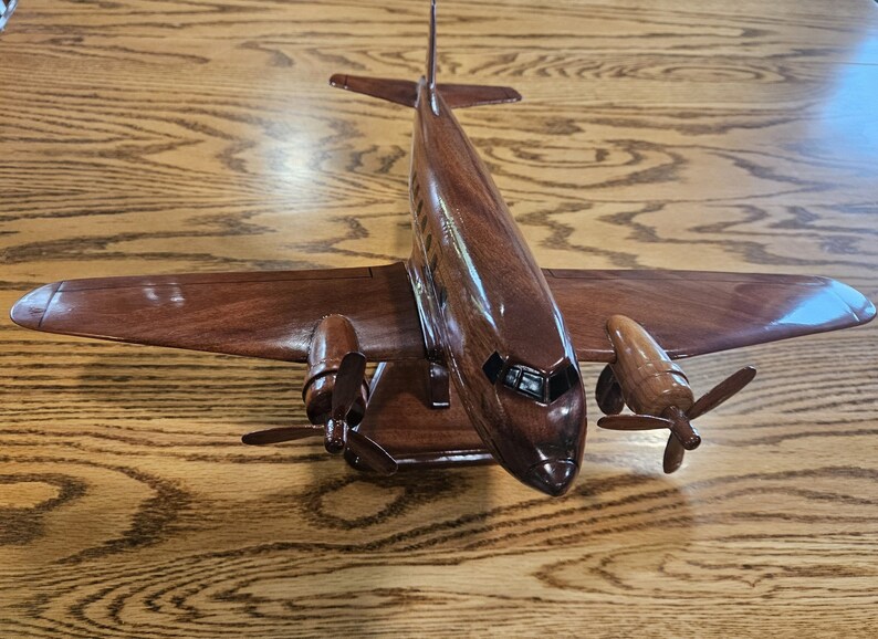 Douglas DC-3 or Military C47 Wooden Aircraft Handmade 12" X 14" X 7" - Etsy