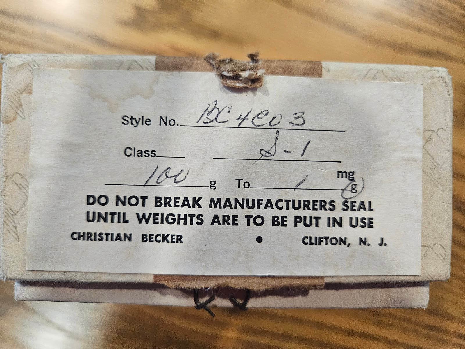 Antique Becker & Sons Apothecary Scale Weights - Etsy