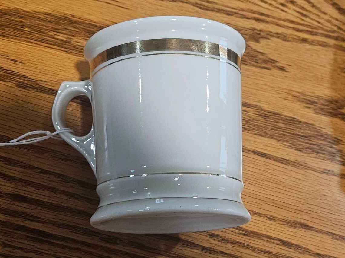 Antique Shaving Coffee Mug Cup Made in Germany 3.75H X 3.5"w White ...