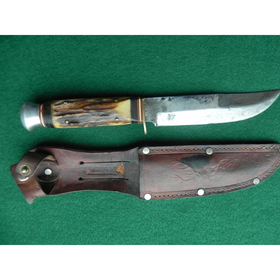 Vintage Sabre Solingen 141 American Knife Comp Germany Fixed Blade With ...
