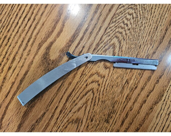 Vintage 1910s Weck Sextoblade Yellow Celluloid Folding Razor 7 Days of ...