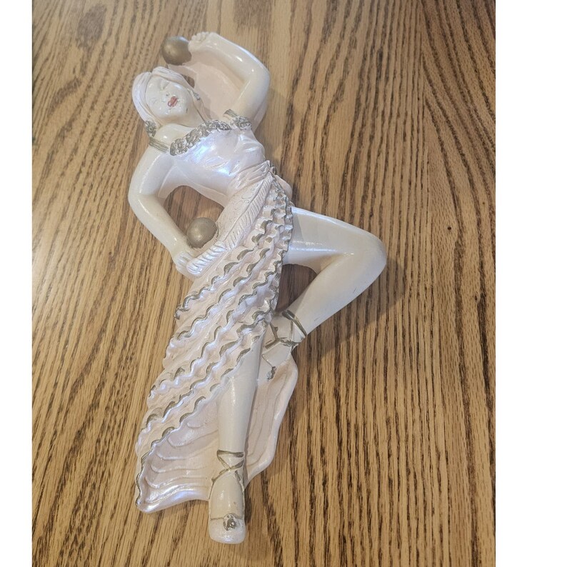 Mid Century Chalk Ware Flamenco Dancer Figurine Large Wall Hanger - Etsy