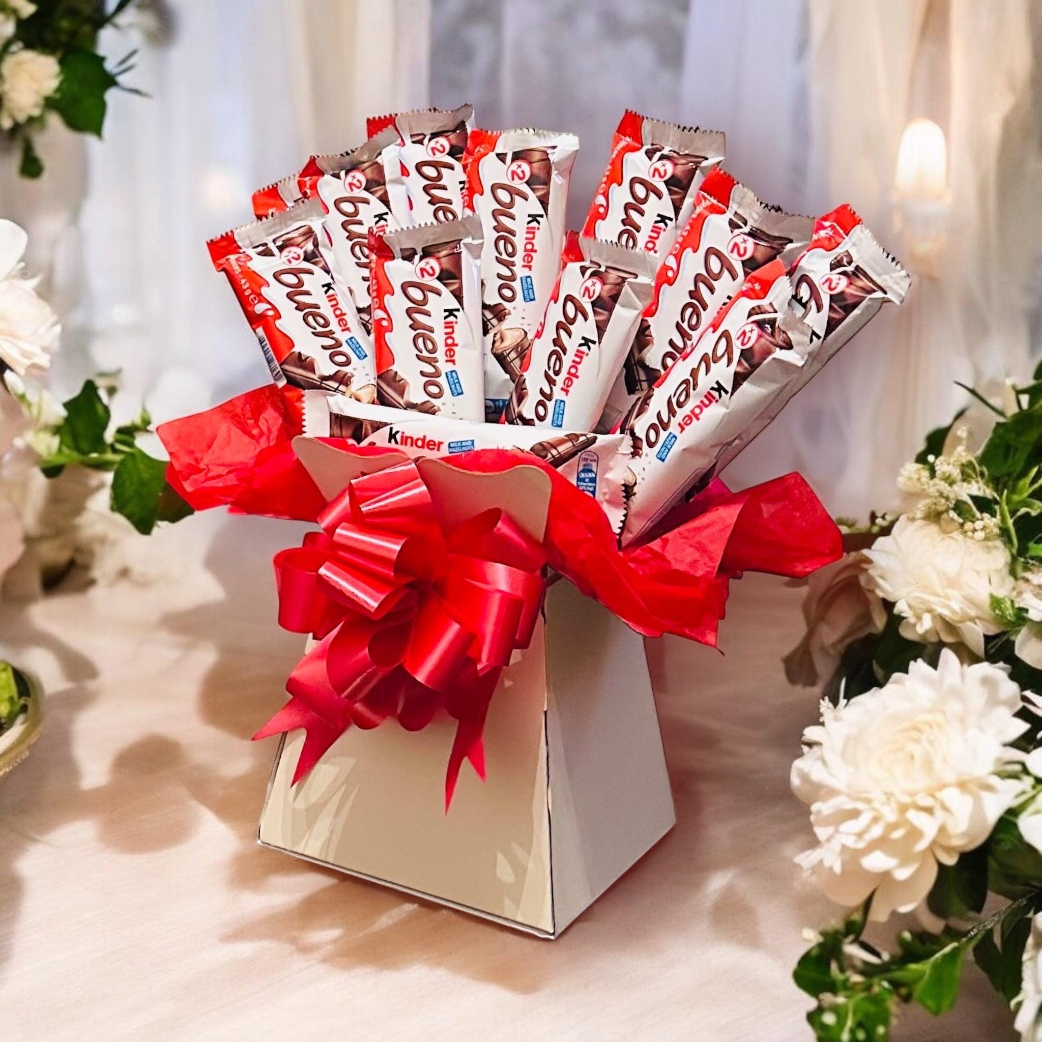 Kinder Bueno Chocolate Bouquet , Chocolate Gift Birthday ,get Well Soon ...