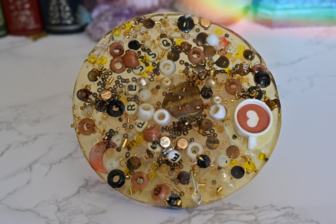 Reusable Eco-friendly Picky Pad With Tigers Eye Crystals and Espresso ...