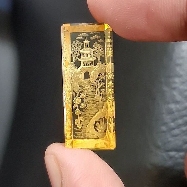 Citrine Brooch - Etsy