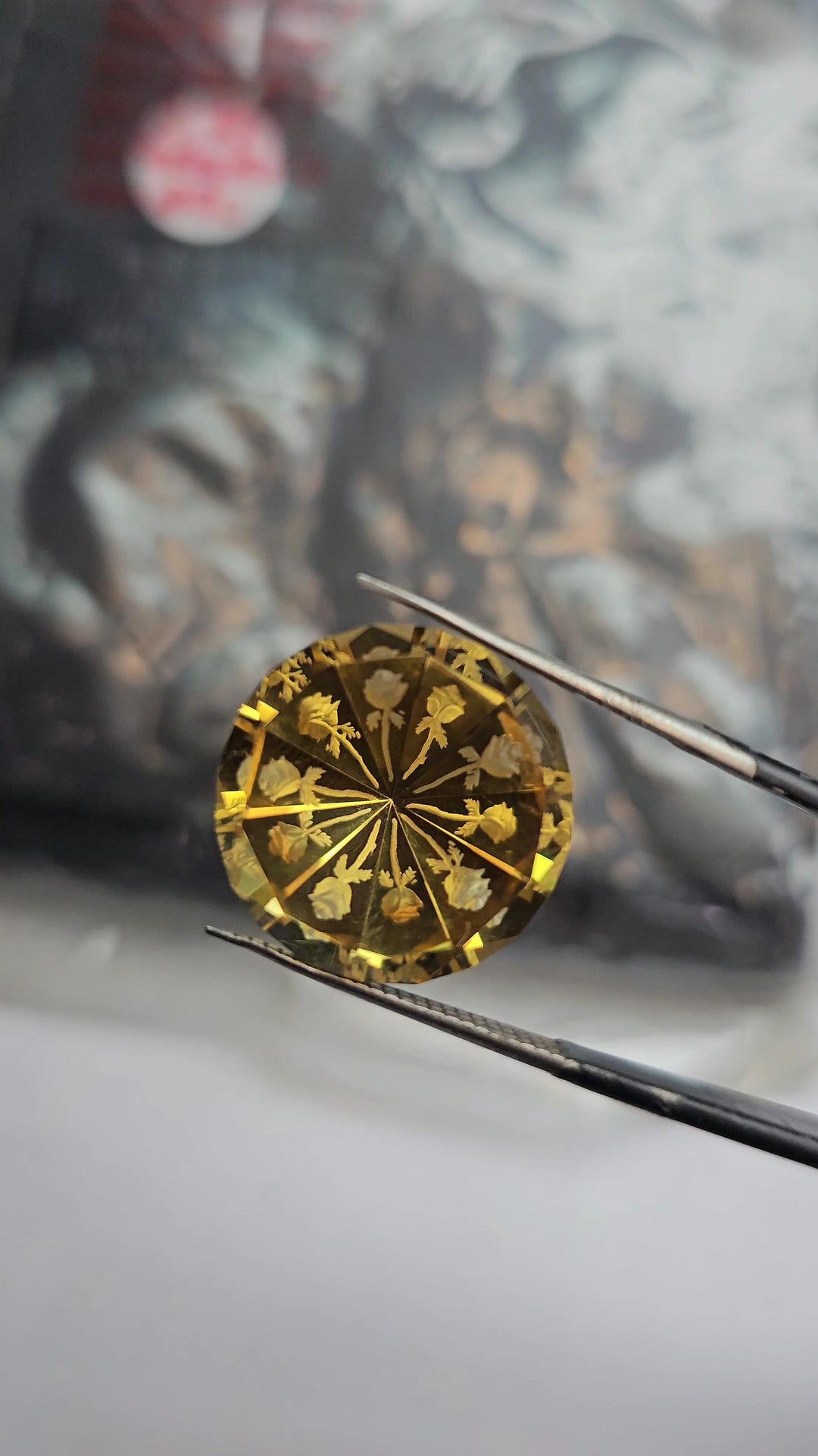 Fantasy Cut Citrin, Fantasy Gemstone, Fantasy Cut Gem Ring, Fantasy Cut ...