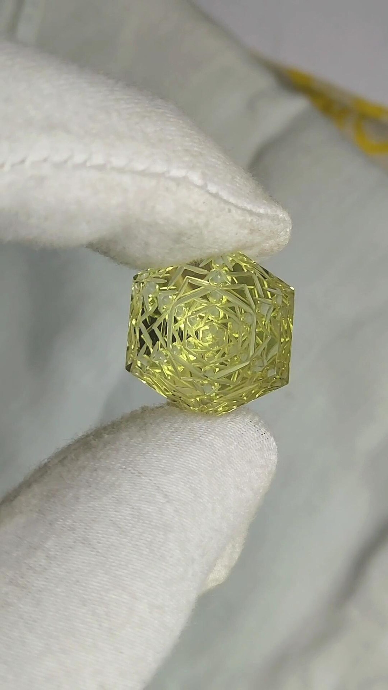 Carved Lemon Quartz Gemstone, Fancy Cut Loose Stone, 20 Ct - Etsy