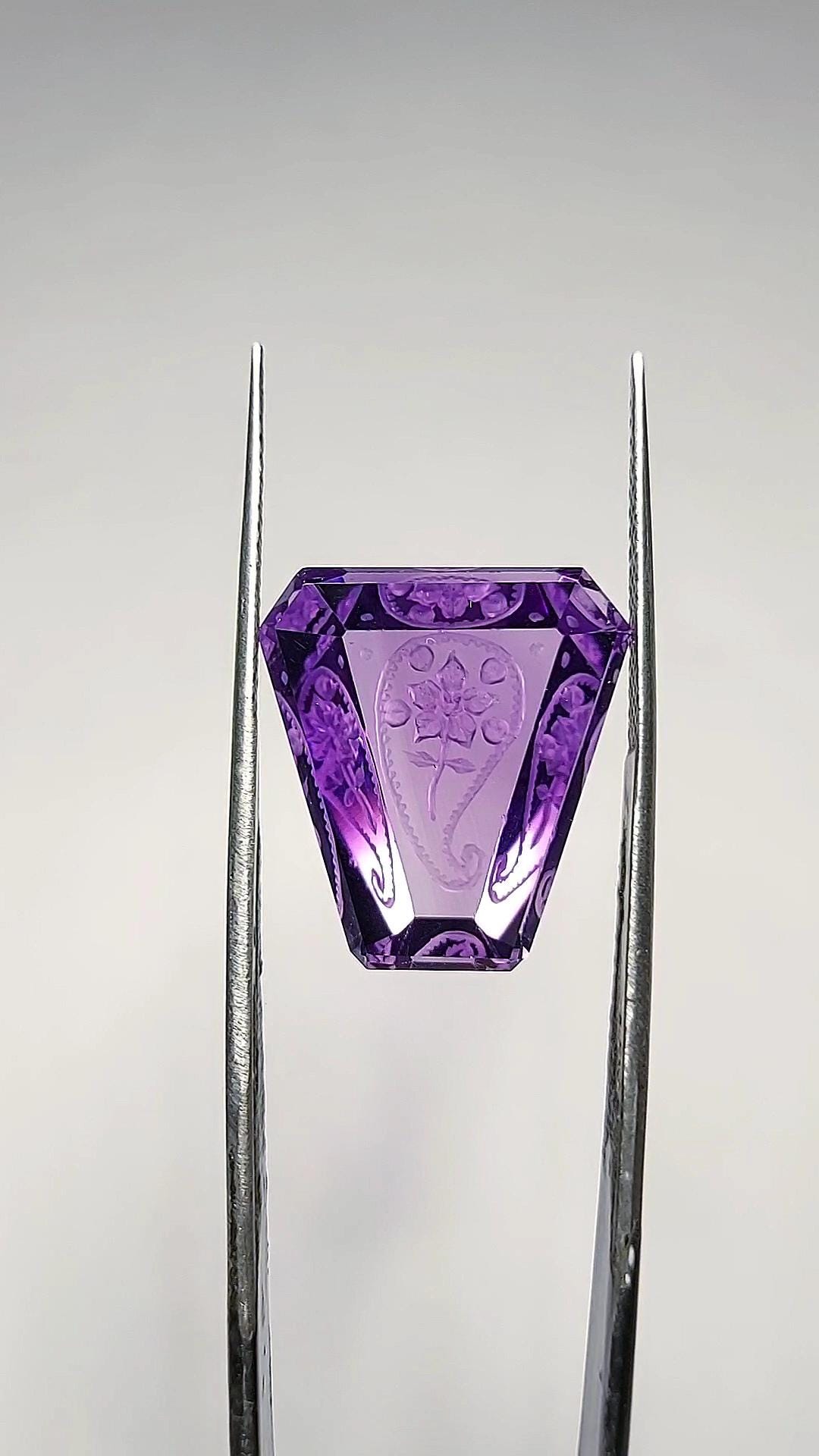 Intaglio Amethyst, Intaglio Ring Stone, Intaglio Pendant Stone ...