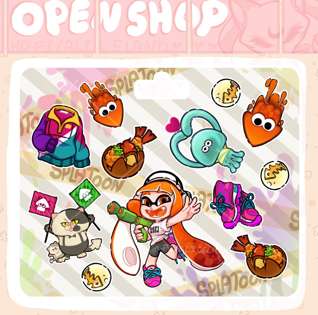 STICKER SHEET Splatoon 2 - Etsy