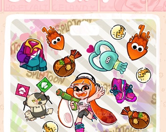 Splatoon 3 Harmony Sticker Bundle Paruko - Etsy