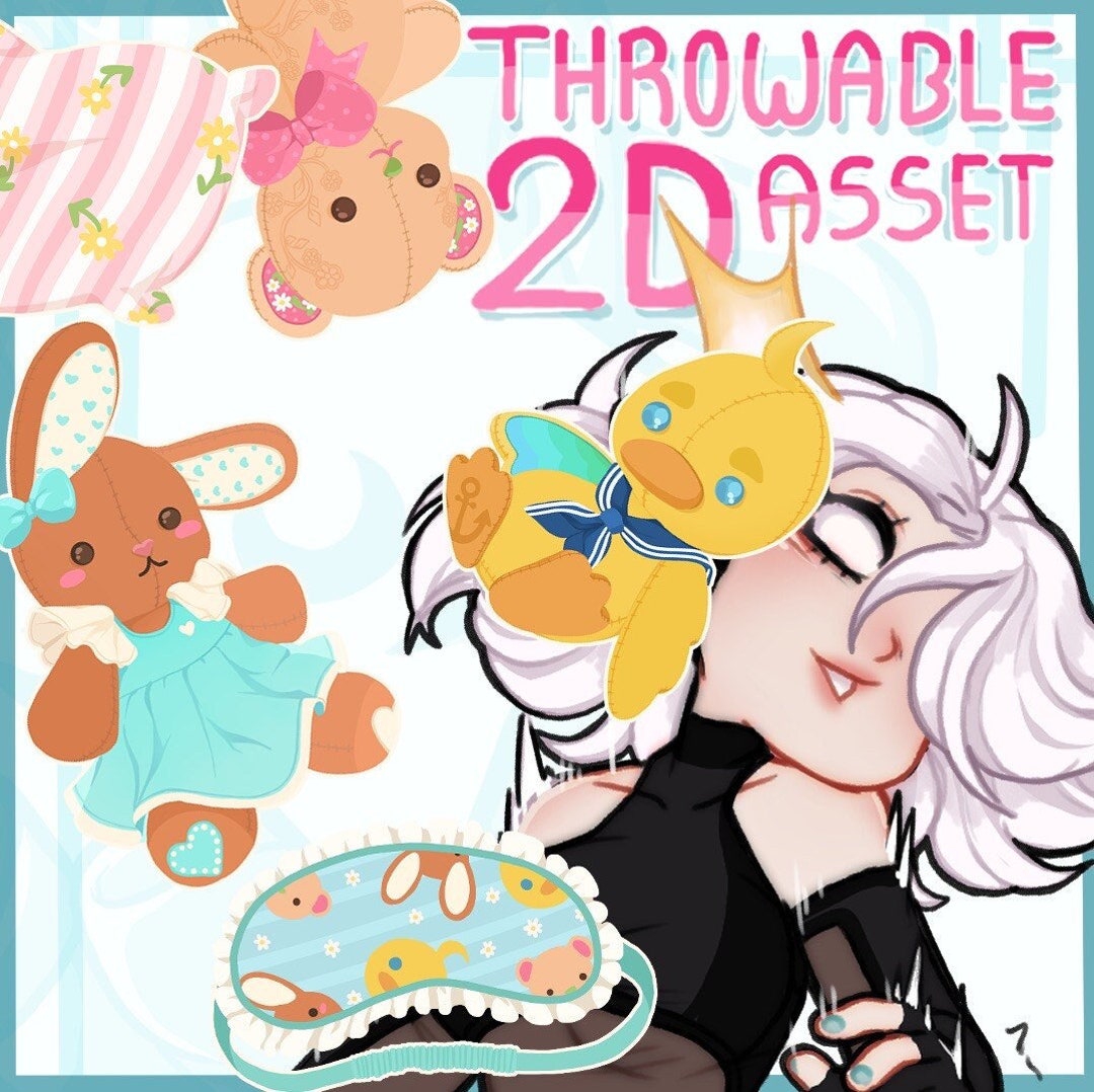 Vtuber Streaming Twitch Asset - Kawaii Sleep - Etsy